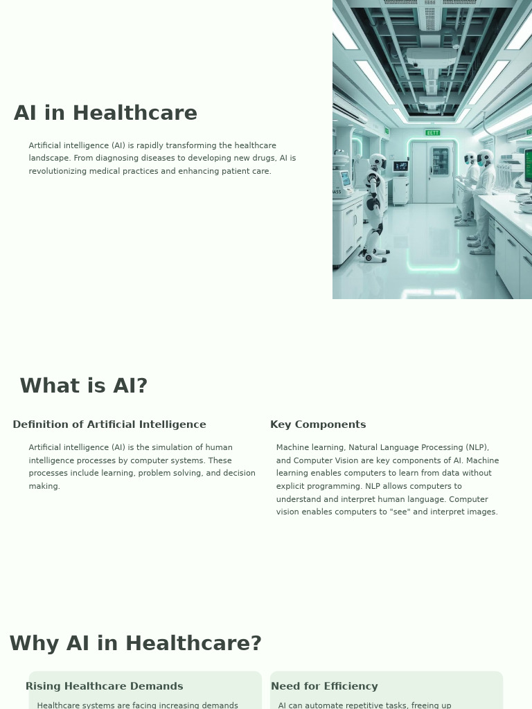 AI in Healthcare Final | PDF | Artificial Intelligence | Intelligence ...