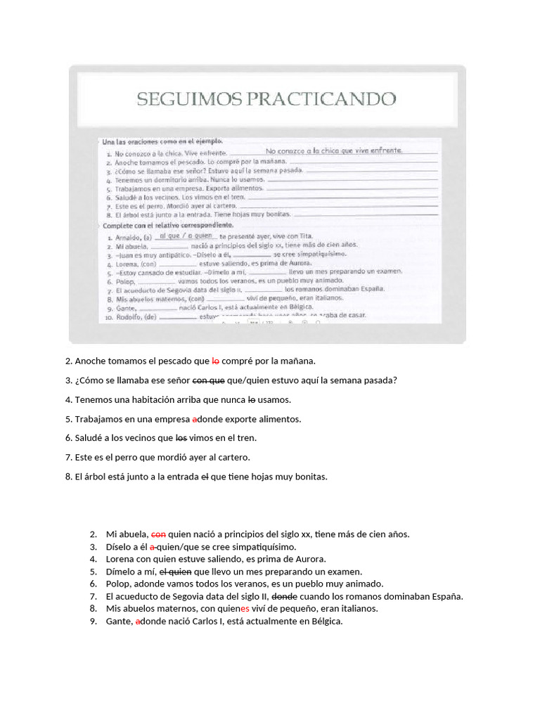 Seguimos Practicando P5 | PDF