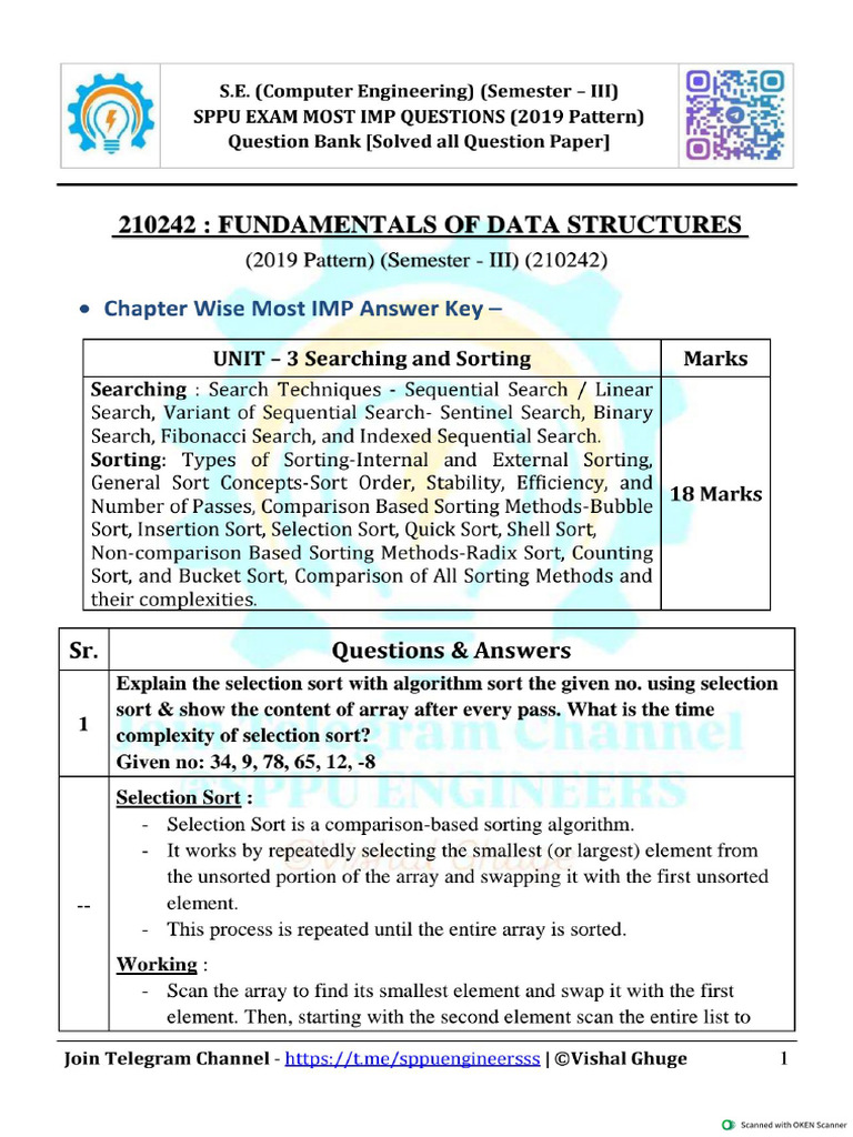 FDS Paper Solution | PDF