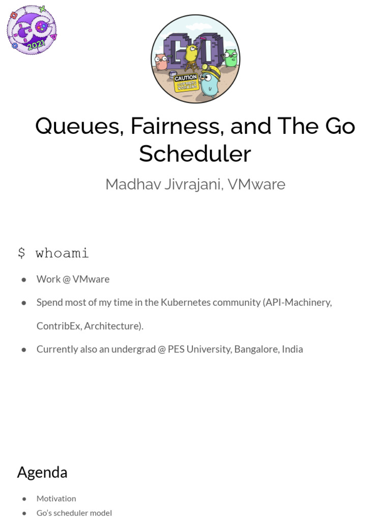 Queues Fairness and The Go Scheduler V3 | PDF | Scheduling (Computing) | Thread (Computing)