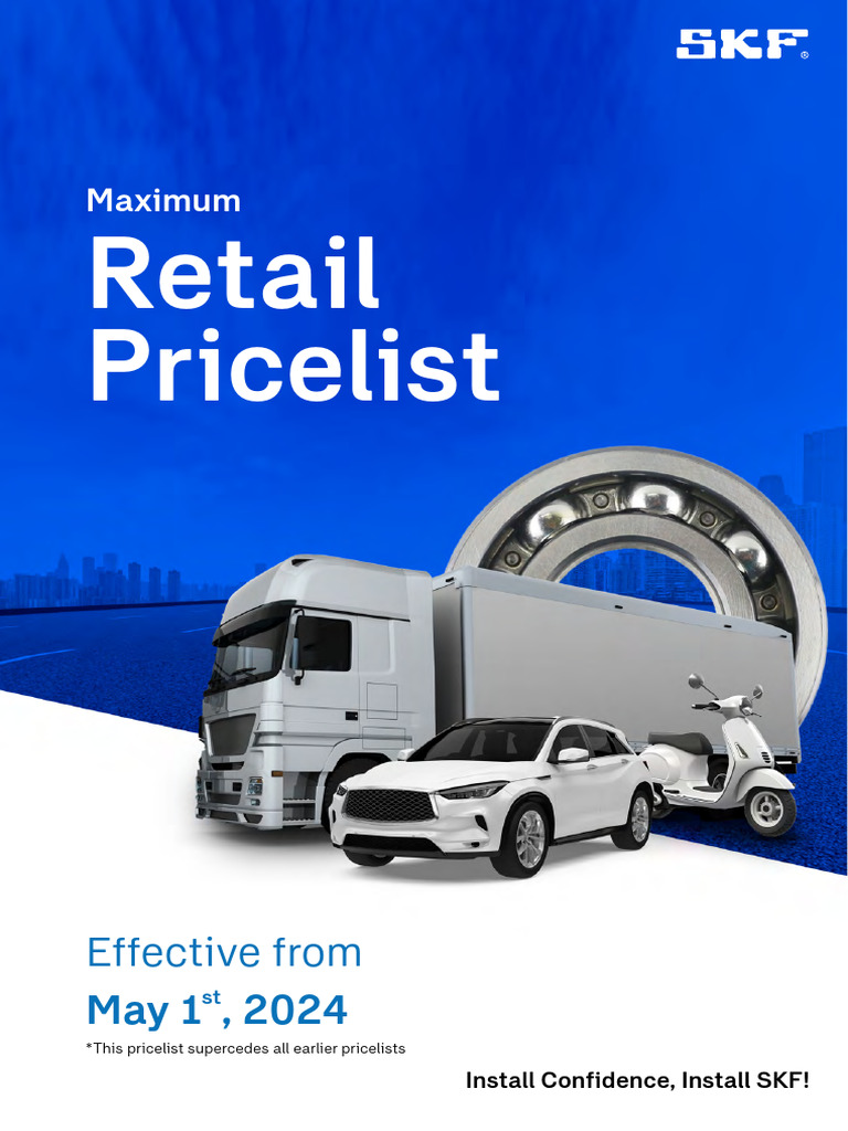 2024 SKF Domestic May 2024 MRP | PDF | Bearing (Mechanical) | Brake