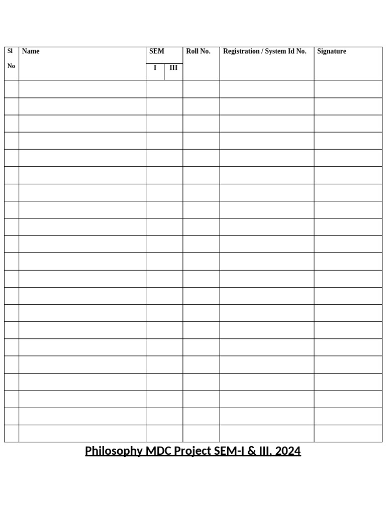 MDC Project Signature | PDF