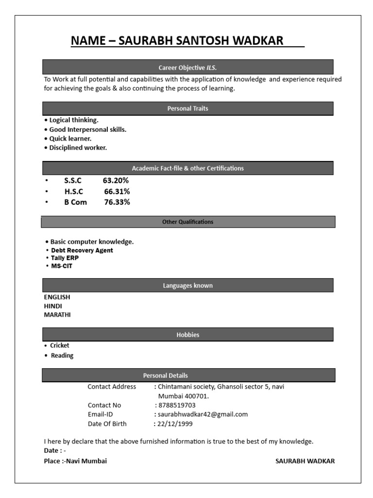 Saurabh Wad Kar 2 | PDF