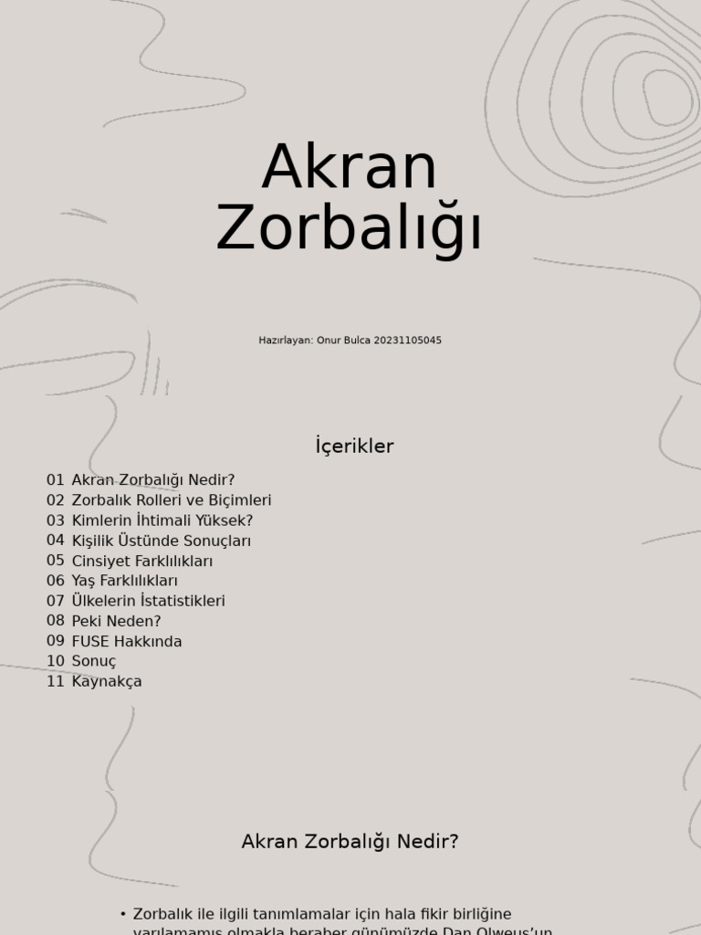 Akran Zorbalığı | PDF