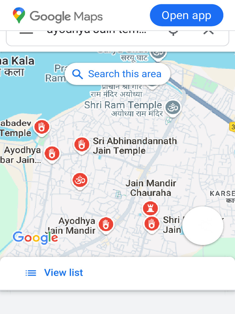 Jain Temple Awas Vikas Colony Uttar Pradesh Ayodhya - Google Maps | PDF