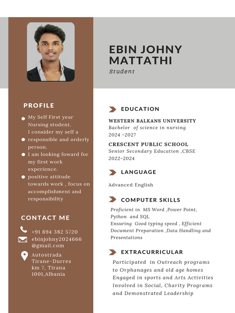 Ebin CV | PDF