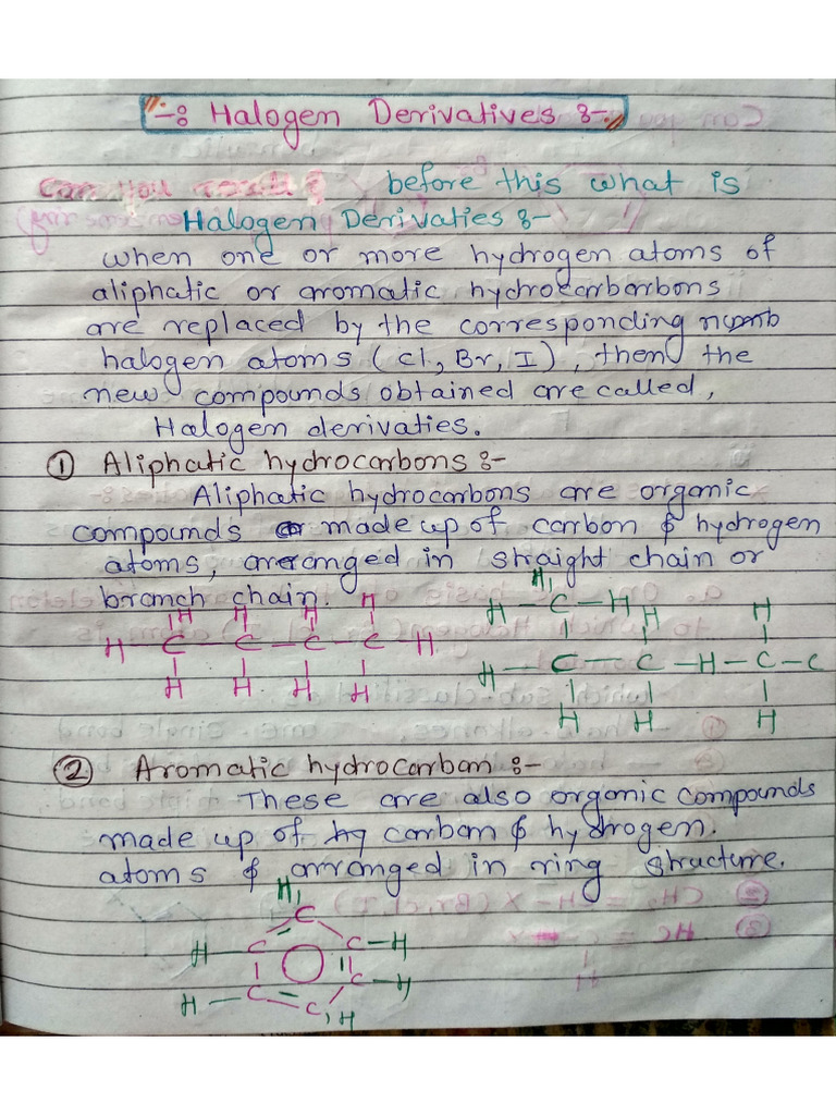 Halogen Derivatives | PDF
