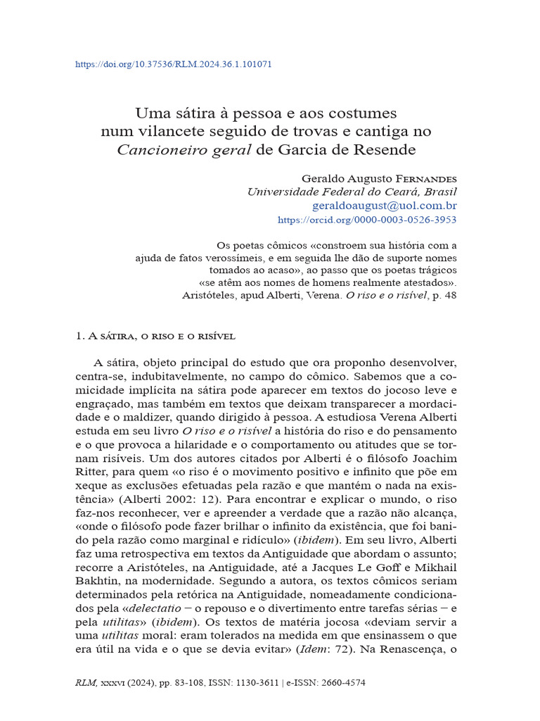 Satira Fernandes RLM 2024 N36 | PDF