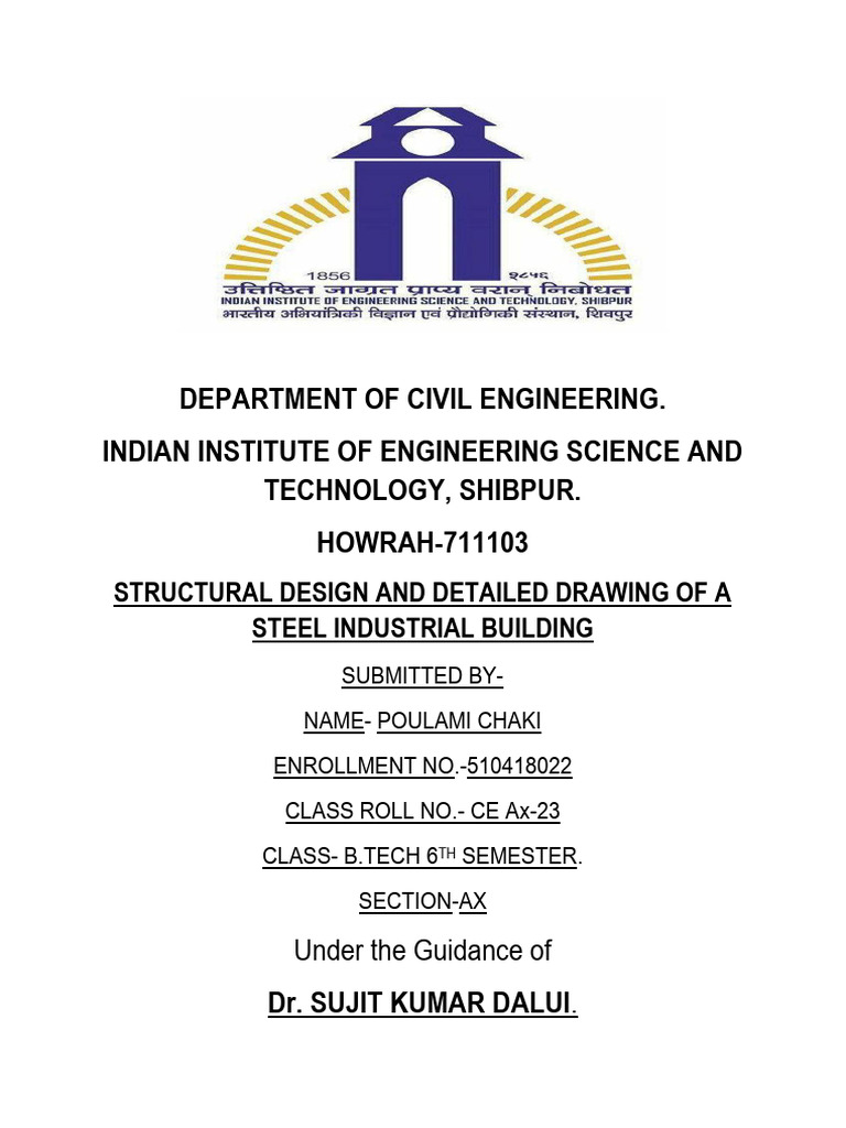 510418022.Steel Proj.-merged (1) | PDF | Crane (Machine) | Structural Steel