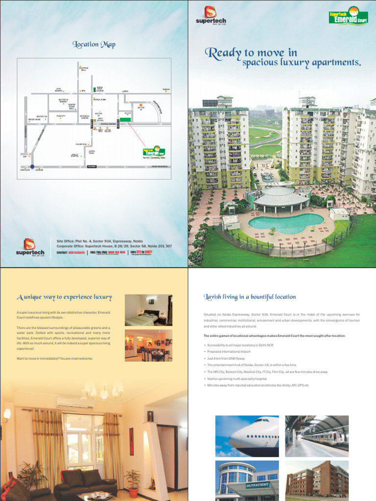 Supertech Emerald Court Brochure | PDF | Window | Door