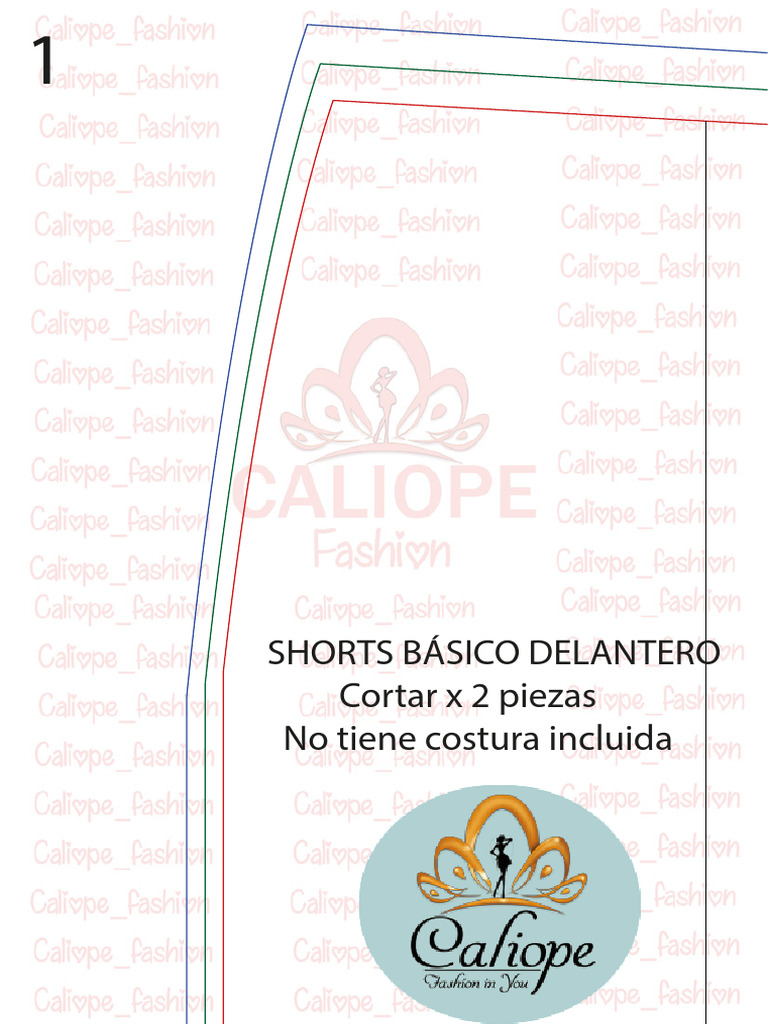Moldes de Shorts Básicos y Falda | PDF