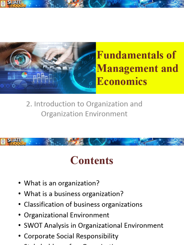 2.introduction To Organization and Organization Environment | PDF ...