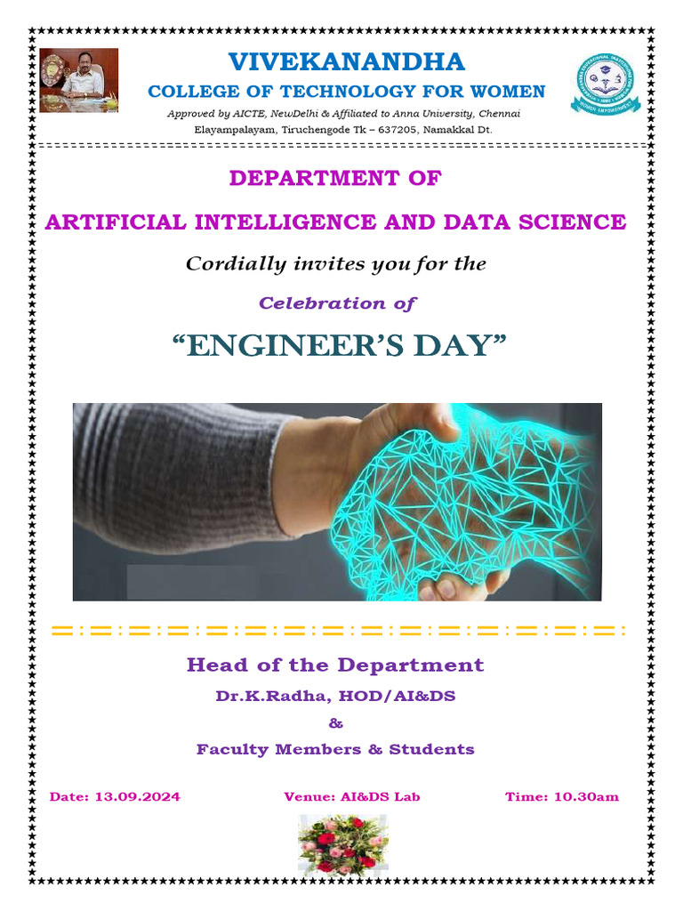 Engineer's Day Invitation | PDF