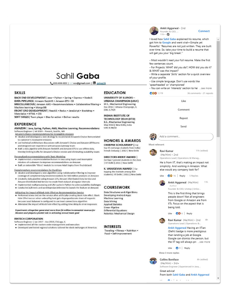 Unstop Resume Good | PDF | Computing