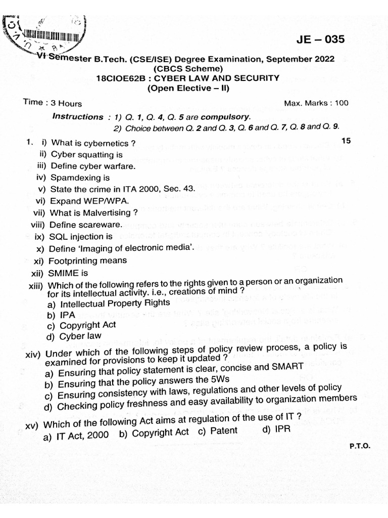 CLS and CNS QP Uvce | PDF