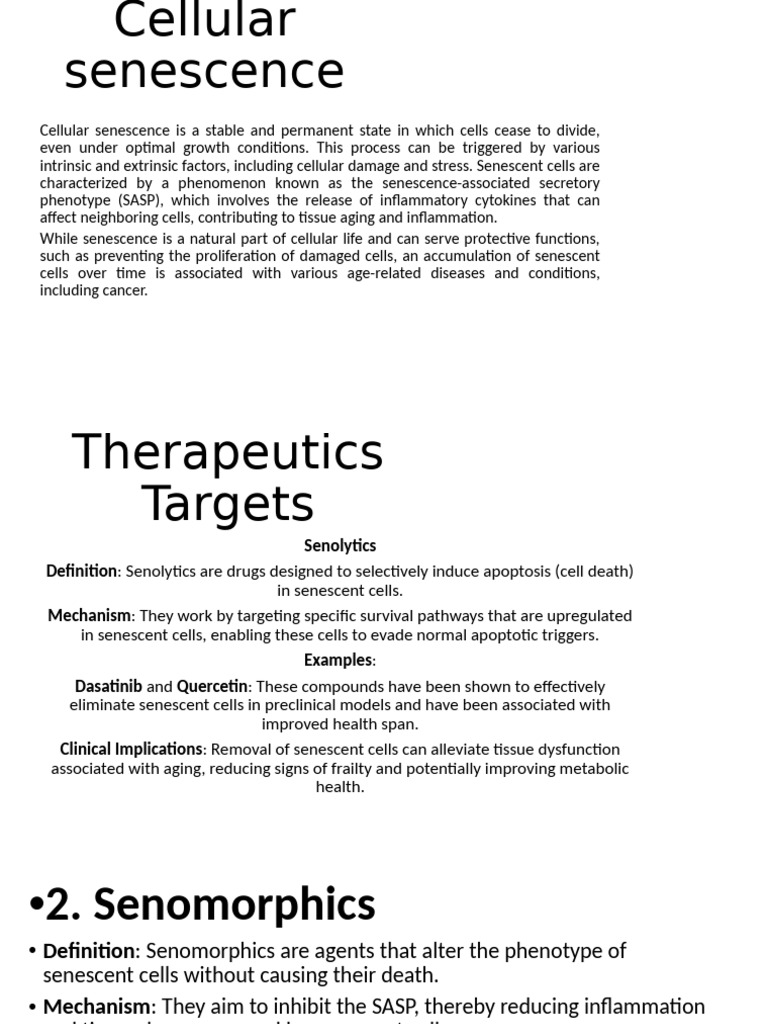 Cellular Senescence | PDF | Apoptosis | Inflammation