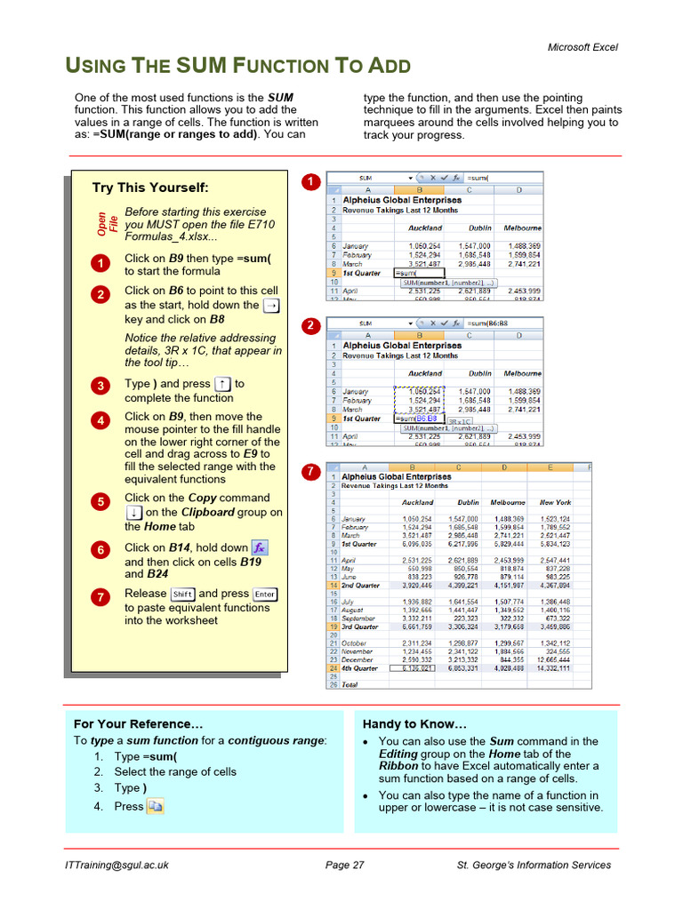 Excel Fundamentals Manual 拆分31 | PDF | Microsoft Excel | Computing