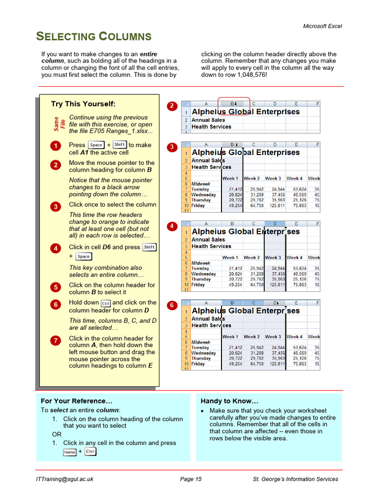Excel Fundamentals Manual 拆分19 | PDF | Computing | Software