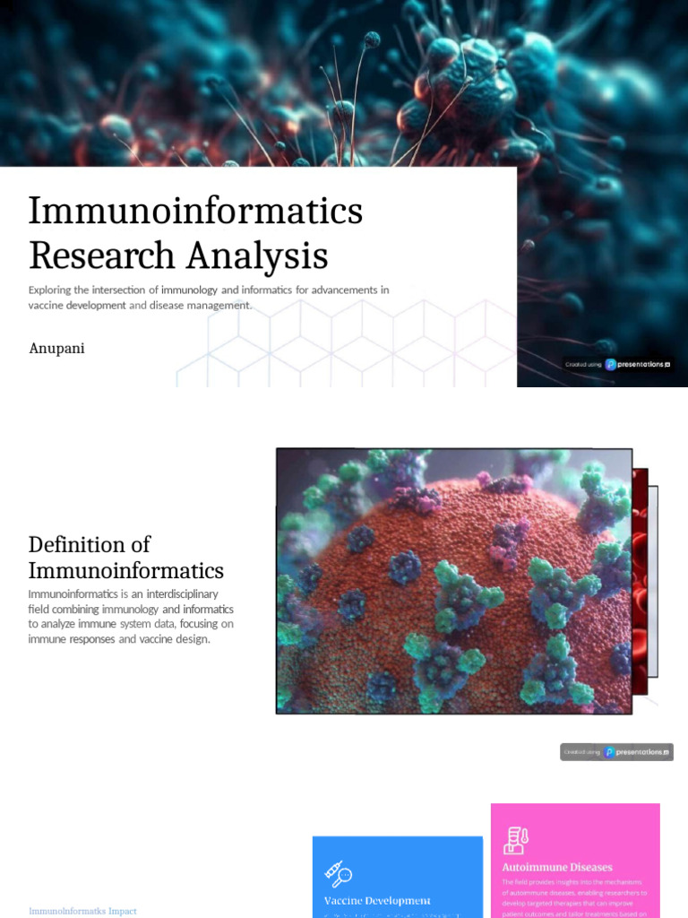 Immunoinformatics Research Analysis (1) - Compressed | PDF | Immune System | Antigen