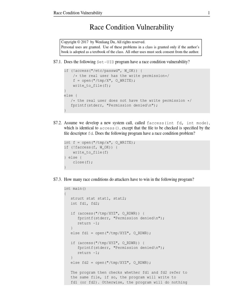 Race_Condition_ex | PDF | Systems Engineering | Operating System Technology