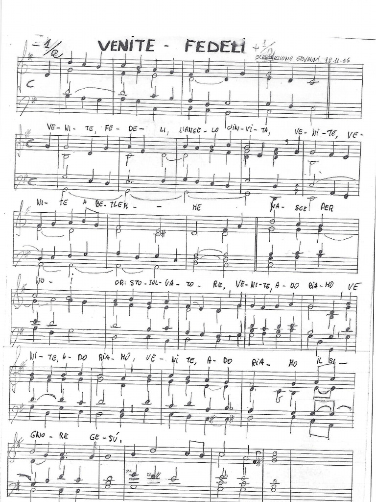 Venite Fedeli | PDF