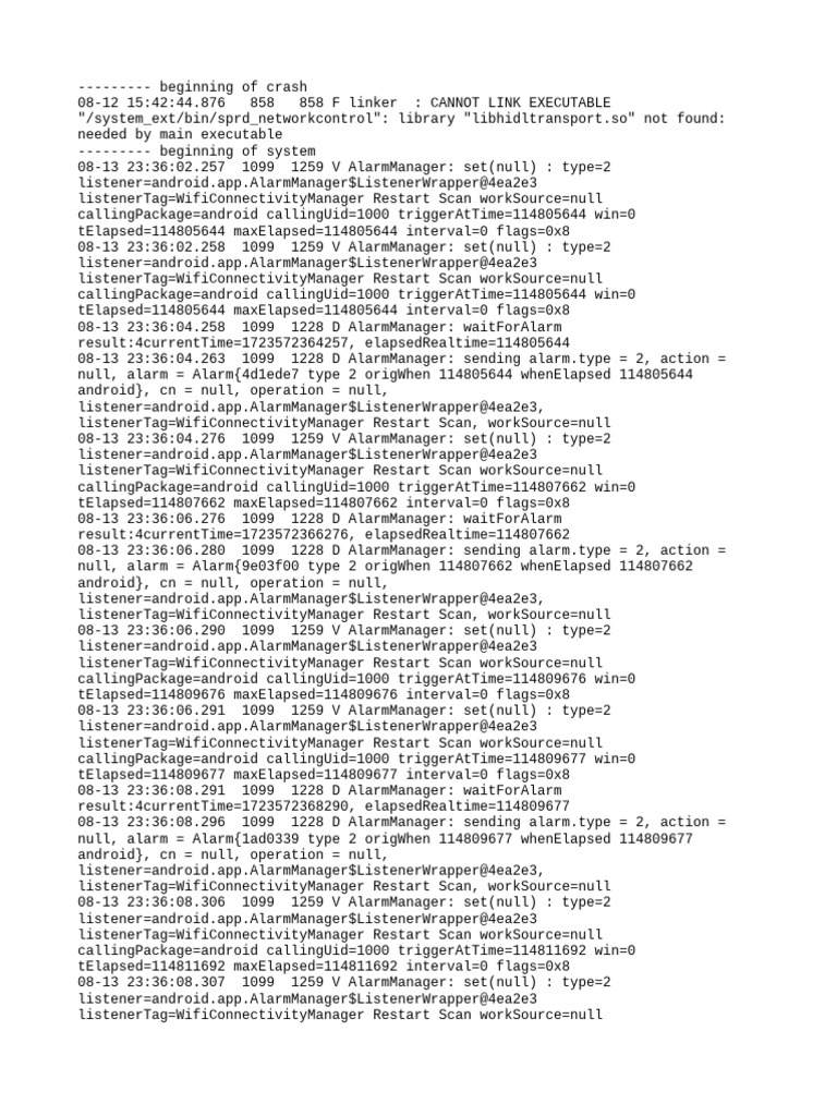 standby_android_log_2024_0814_000746 | PDF | Android (Operating System ...