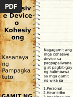 FIL11 - SIM - MELC 9 - Paggamit NG Cohesive Device Sa Gamit NG Wika Sa Lipunan | PDF