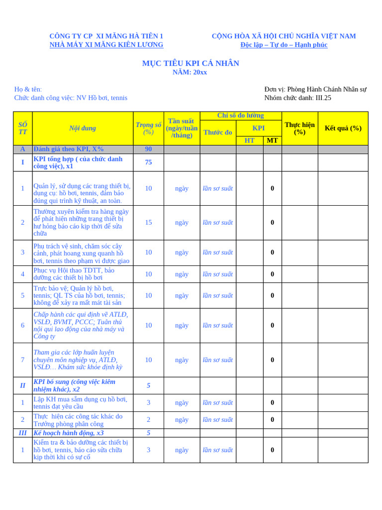 Mau 03 - Muc Tieu-NV Ho Boi | PDF