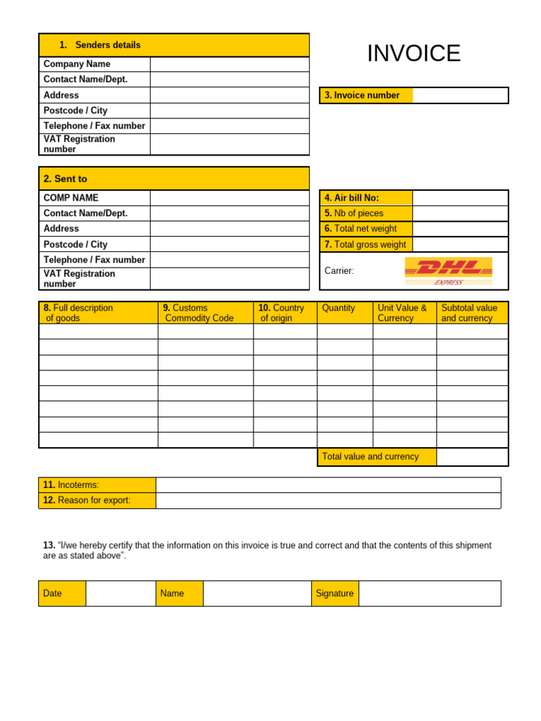 COMMERCIAL INVOICE (2) | PDF