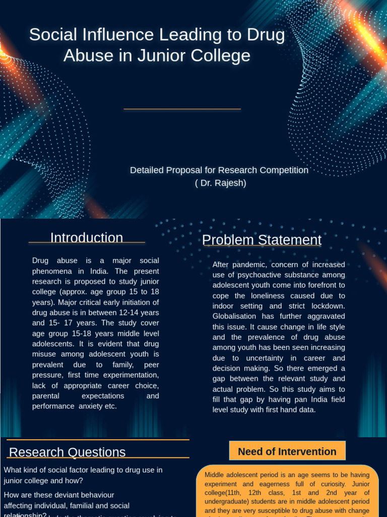 Social Influence Leading To Drugs Abuse in Junior College1 | PDF ...