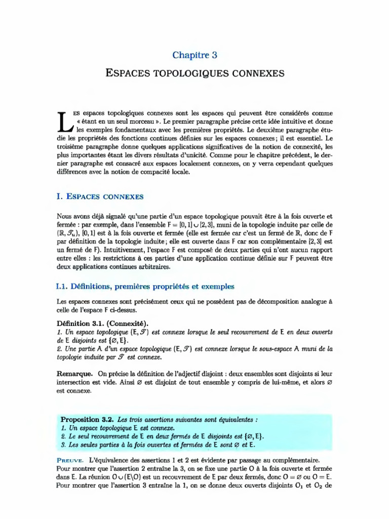 Partie 1 Topologie CH3 | PDF