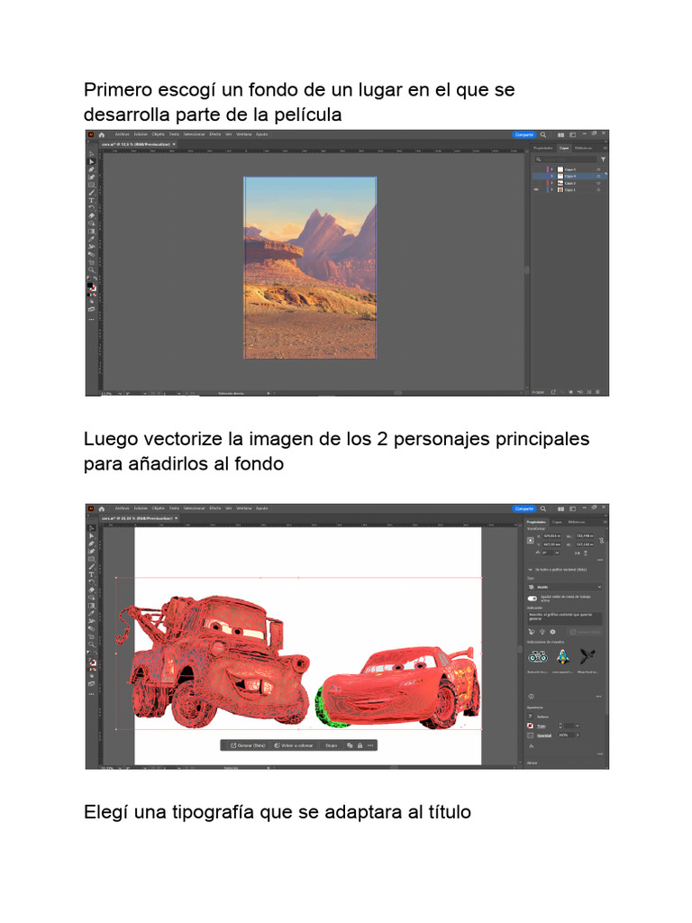 Portada de Cars 1: Diseño y Elementos | PDF