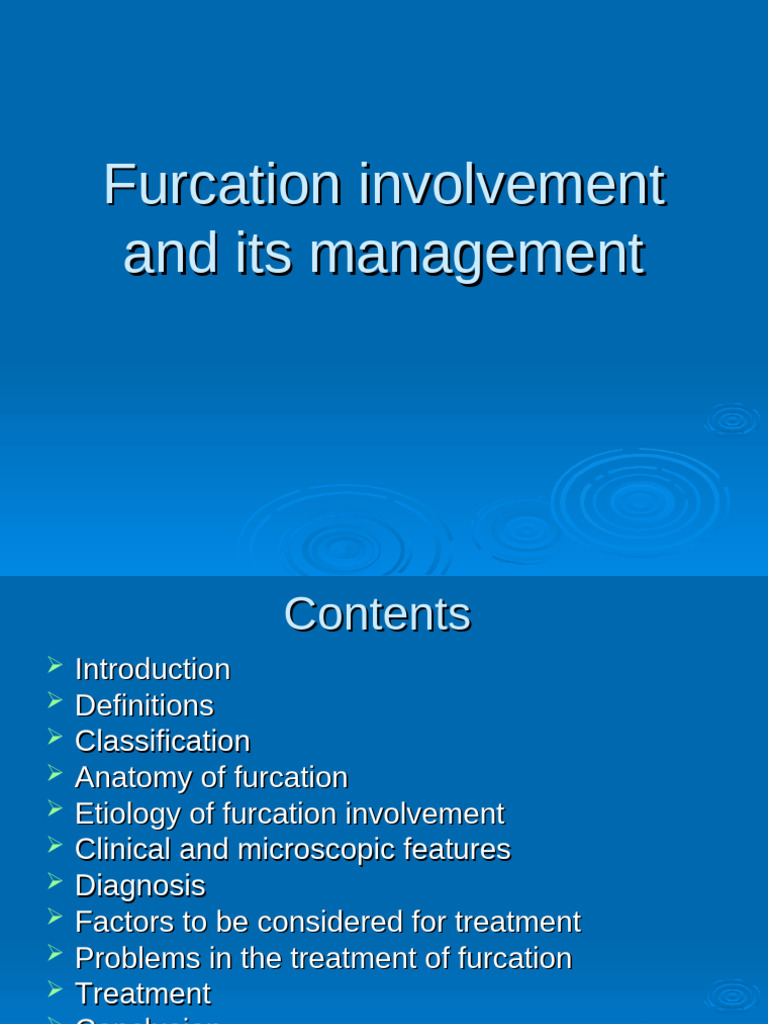 Furcation Involvement Guide | PDF | Periodontology | Dental Anatomy