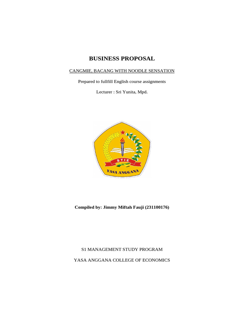 BUSINESS PROPOSAL | PDF | Marketing | Marketing Strategy