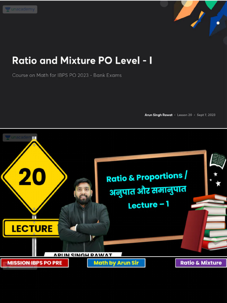 Ratio and Mixture PO Level I FOR BANK | PDF