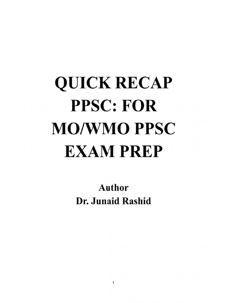 Sample Pages PPSC MCQ Book and Online Collections | PDF
