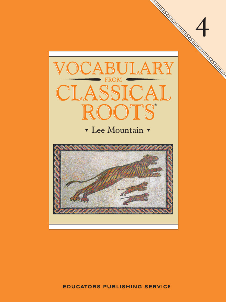 Vocabulary From Classical Roots, Book 4, Grade 4, Student Book | PDF ...