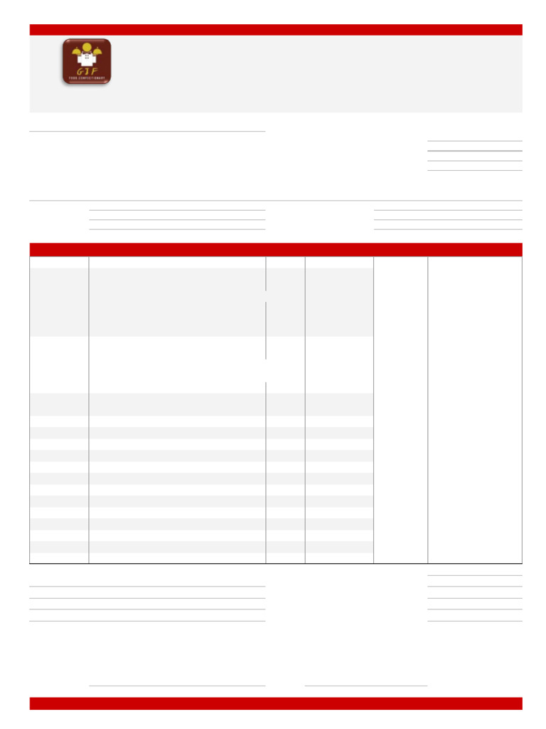 GIF ProForma Invoice | PDF | Foods | Cuisine