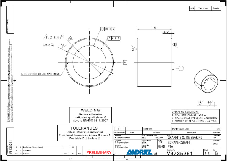 Graphite Slide Bearing | PDF
