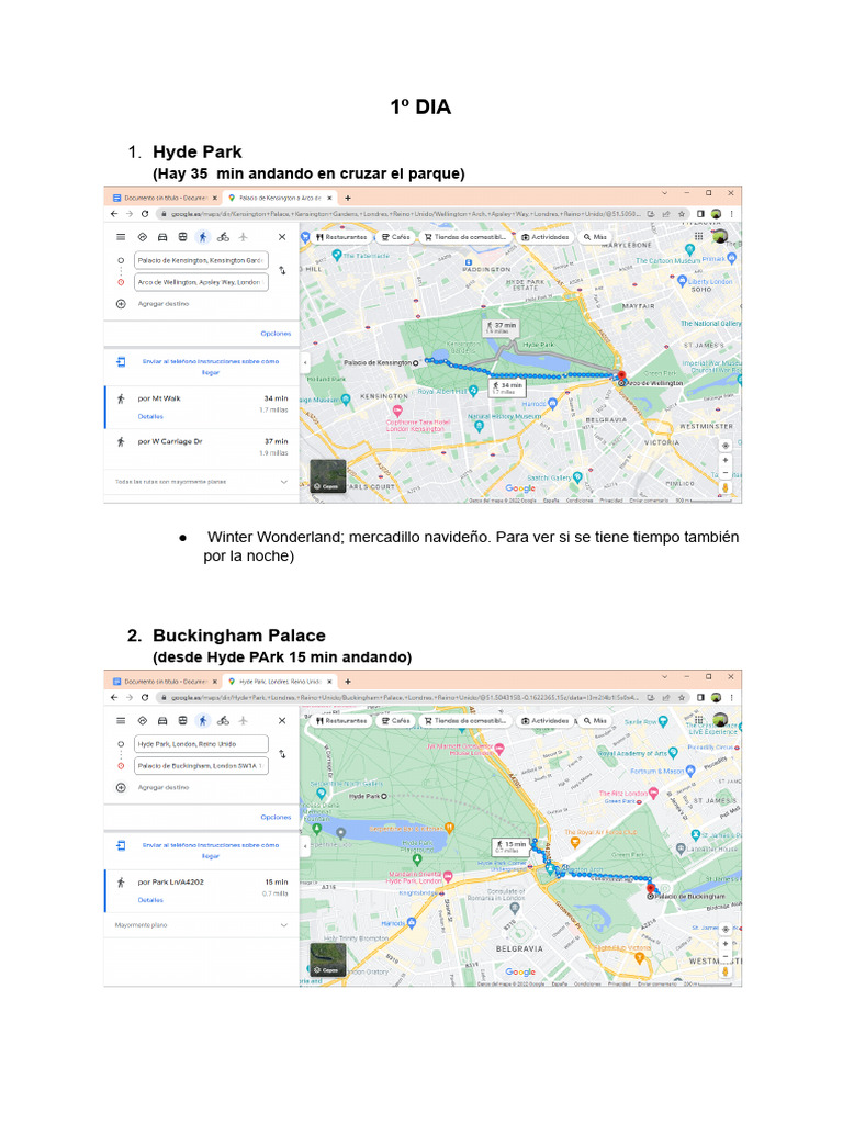 Itinerario de 3 Días en Londres | PDF | Londres | Edificios y estructuras
