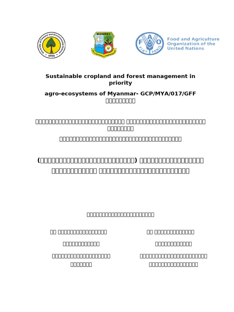Forest Engineering (Final Myanmar Version) (31.12.2020) | PDF