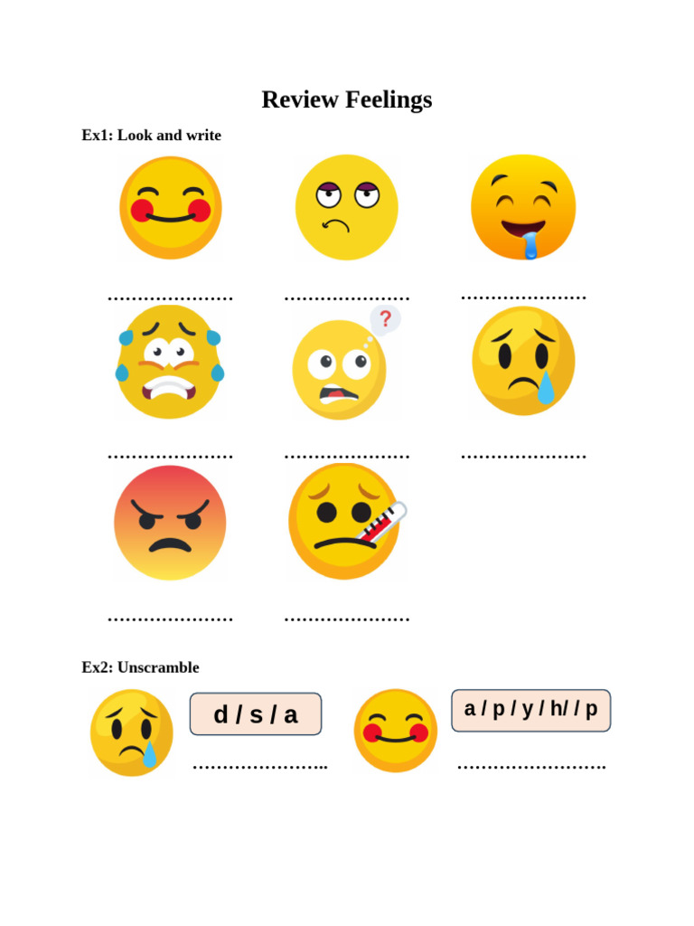 Feelings Exercises | PDF