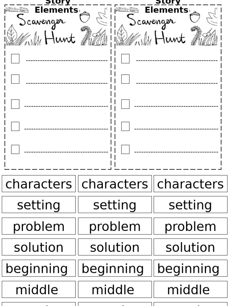 Scavenger Hunt Checklist | PDF