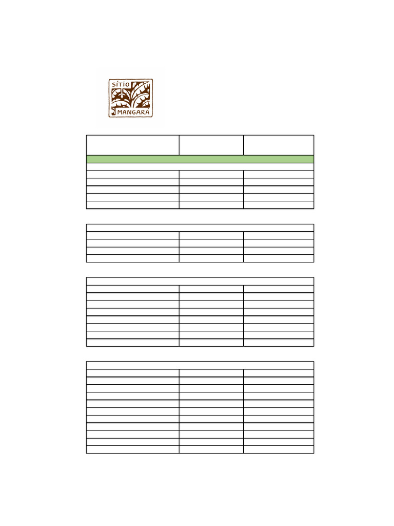 Sítio Mangará - Produtos - Precos Semana 08 - 06 - 14 - 06 | PDF ...