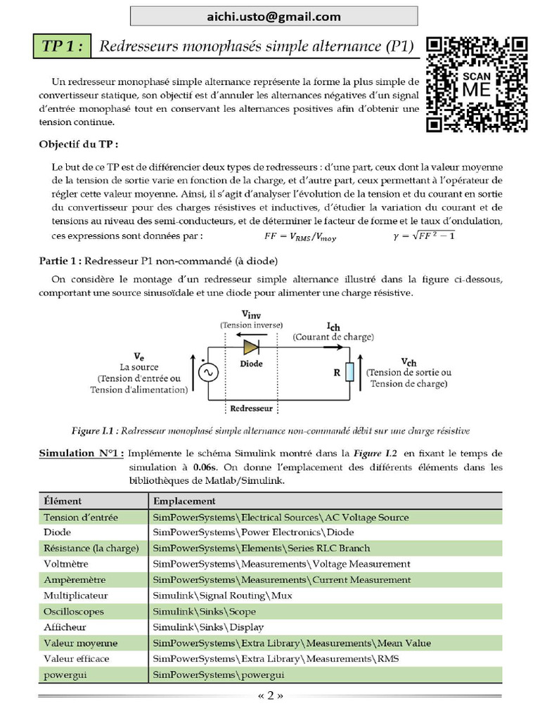 TP_1_Redresseur_P1 | PDF