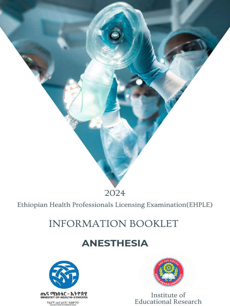 Anesthesia - Information Booklet - 2024 | PDF | Anesthesia | Surgery
