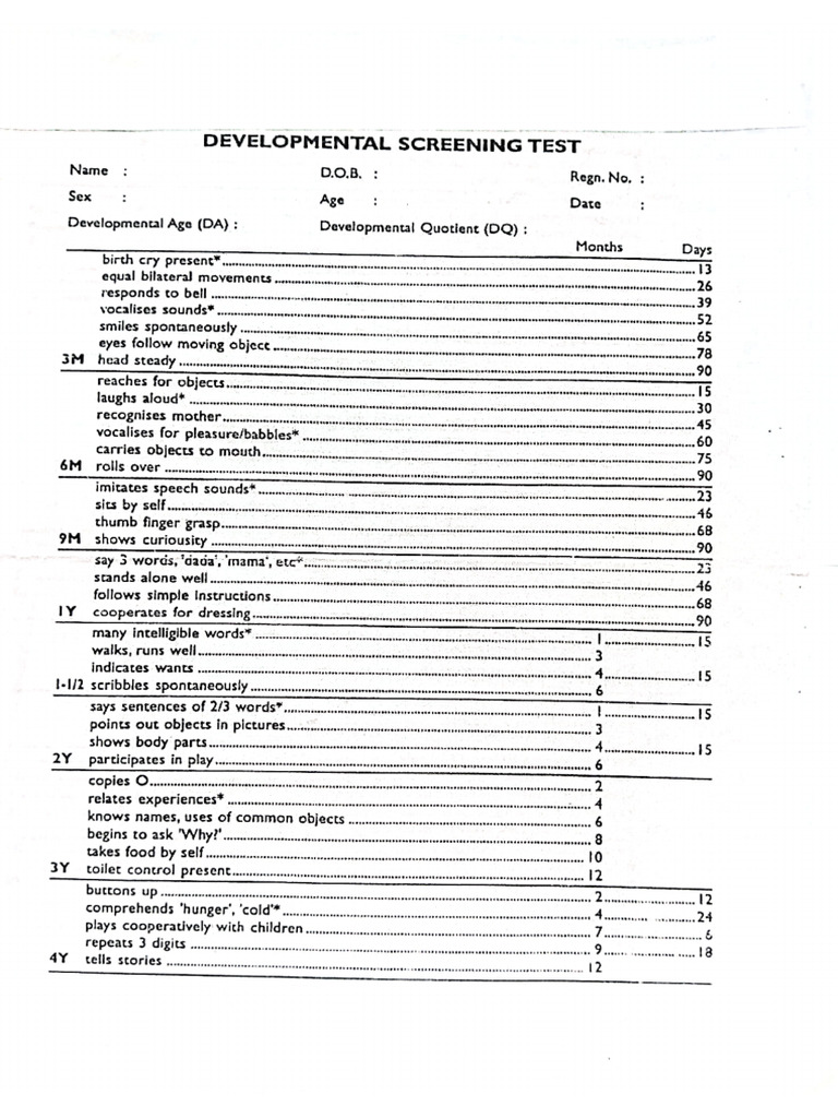 DST Questionnaire | PDF