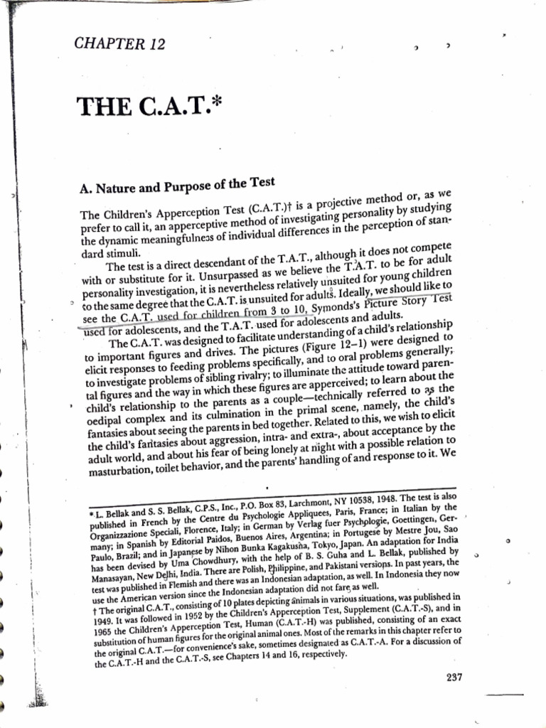 CAT Manual | PDF