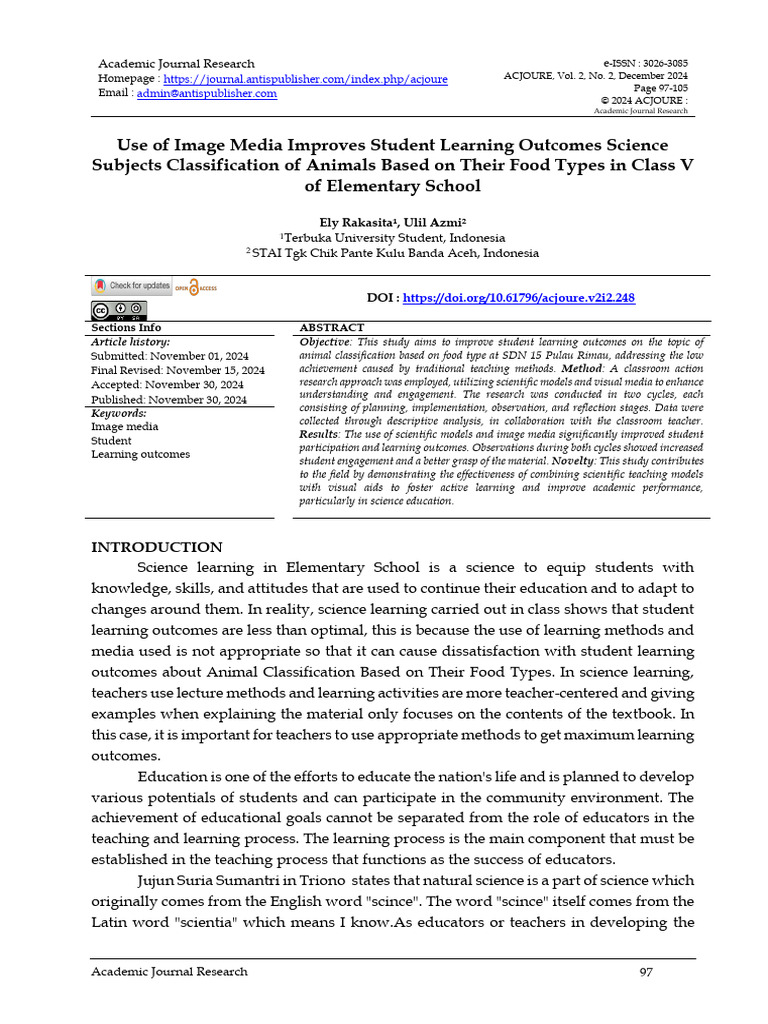 Image Media Boosts Science Learning Outcomes | PDF | Learning | Teachers