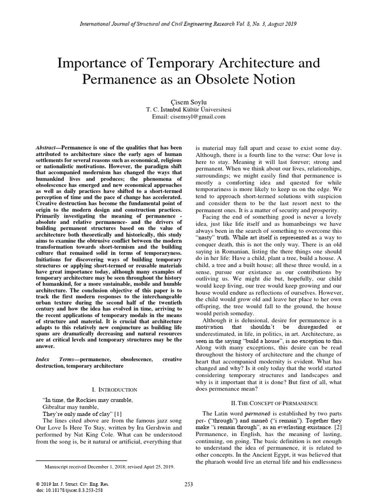 Temporary Architecture vs. Permanence | PDF | Baroque | World's Fair